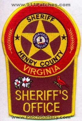 Virginia - Henry County Sheriff's Office - PatchGallery.com Online Virtual Patch Collection By ...